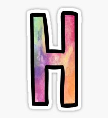 Letter H Stickers | Redbubble