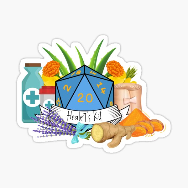 "Healer's Kit" Sticker for Sale by DuchessofGeeks | Redbubble