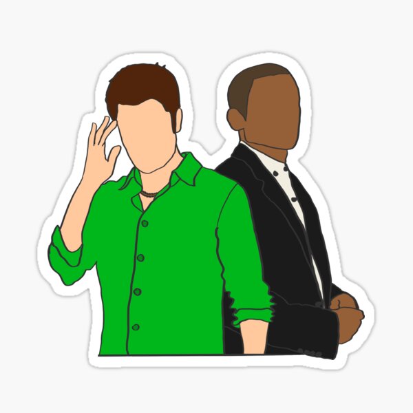 "shawn and gus fun pose" Sticker for Sale by anna-b- | Redbubble