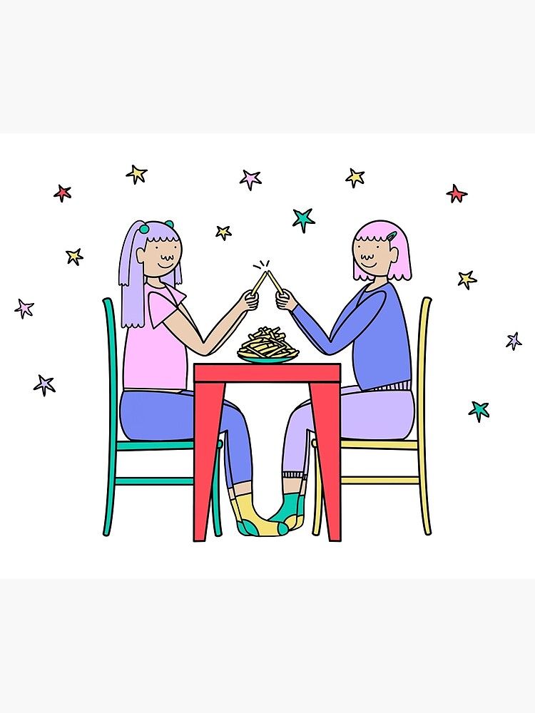 "French Fry Friends" Poster for Sale by bshawn-art | Redbubble