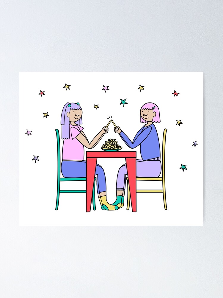 "French Fry Friends" Poster for Sale by bshawn-art | Redbubble