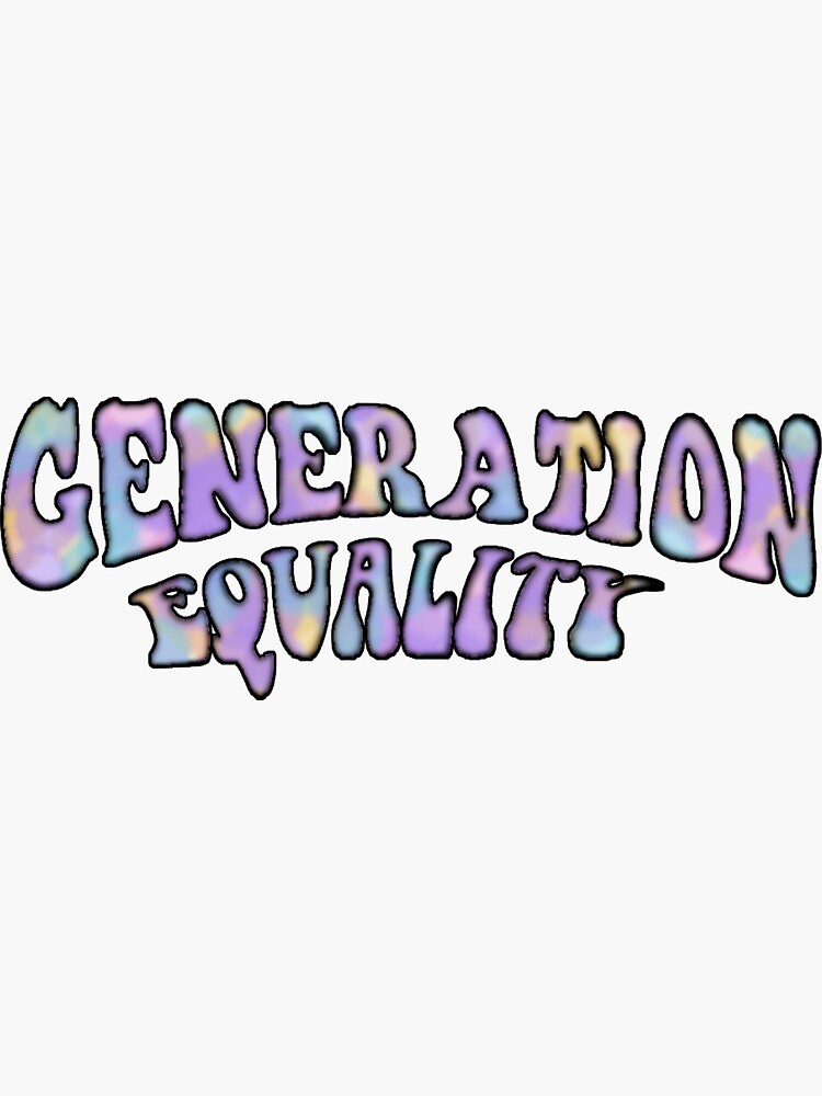"Generation Equality" Sticker for Sale by True2Form | Redbubble