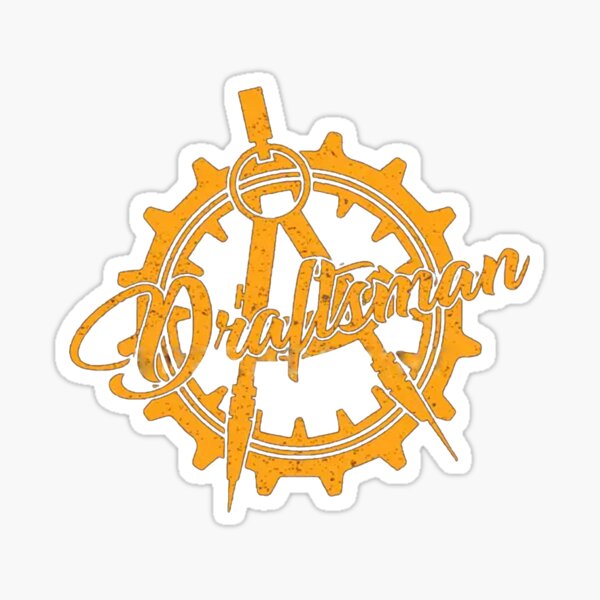 "Draftsman artist architect" Sticker for Sale by DavonteCristDDS ...