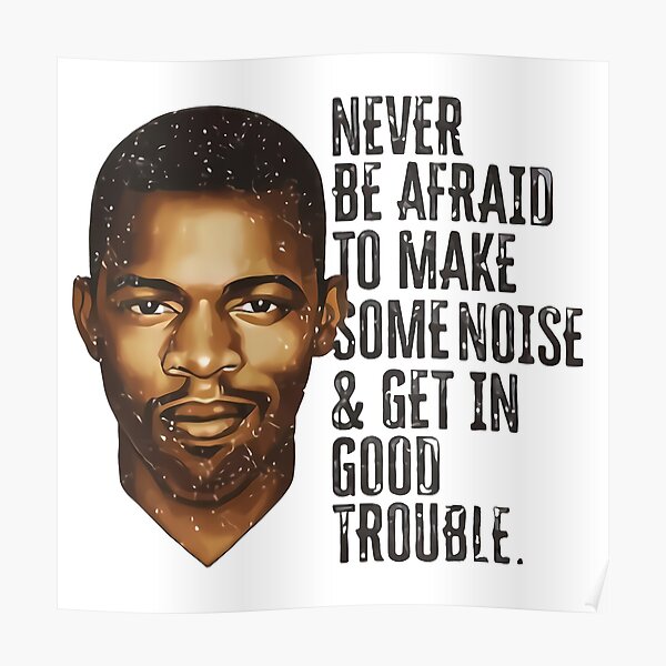 "Vintage John Lewis - Good Trouble" Poster for Sale by lamsiedjaya ...