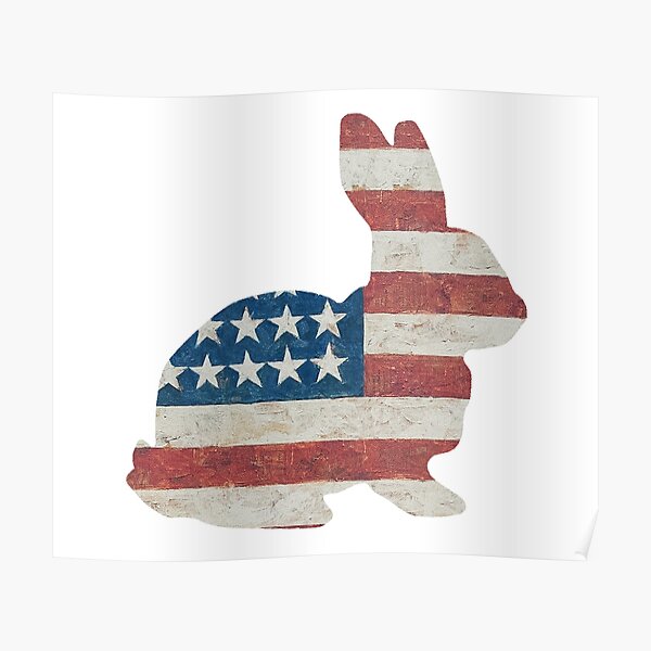 "Fourth of July Bunny Rabbit " Poster by TCharmedT | Redbubble