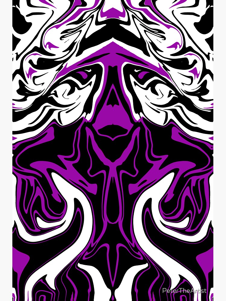 "Strike Me Purple" Sticker for Sale by PeterTheArtist | Redbubble