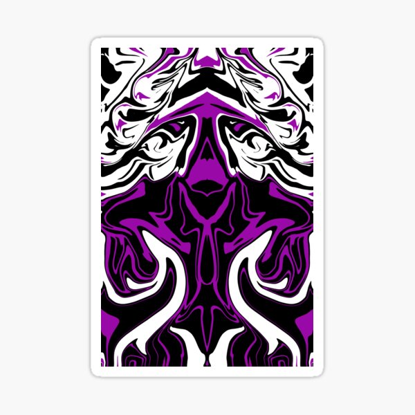 "Strike Me Purple" Sticker for Sale by PeterTheArtist | Redbubble