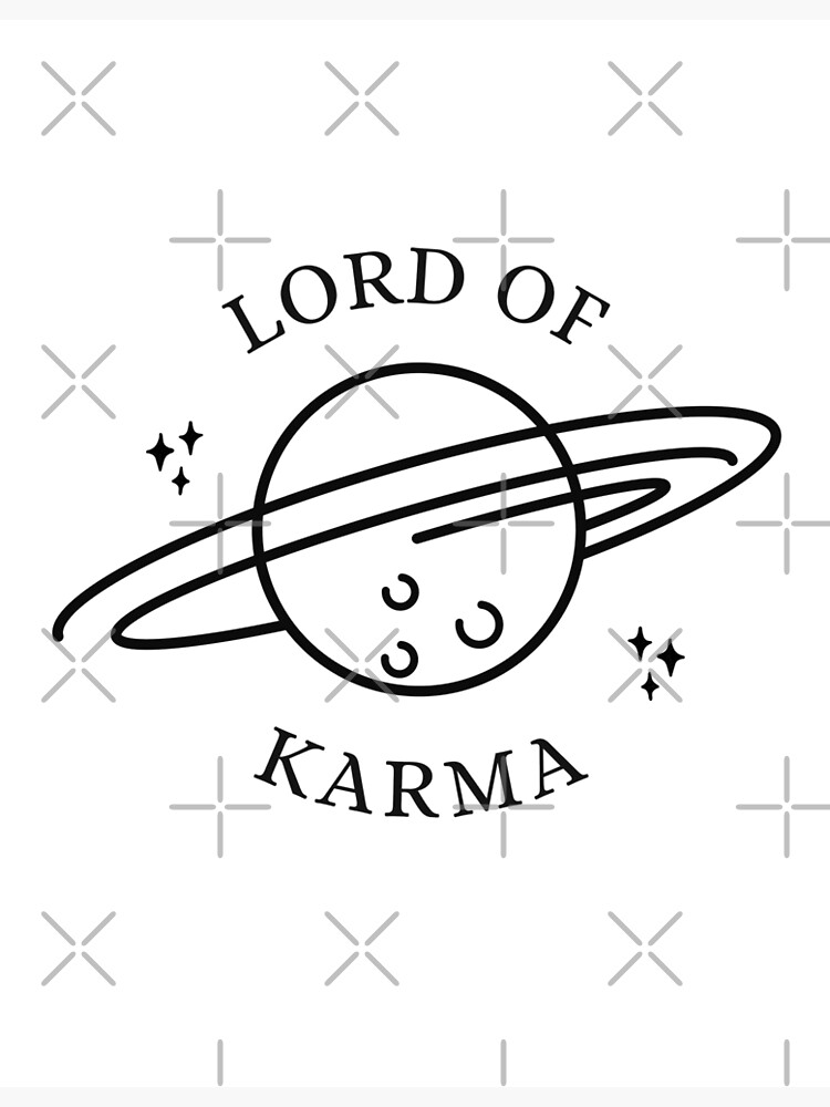 "Lord of Karma" Poster for Sale by larissagalles | Redbubble