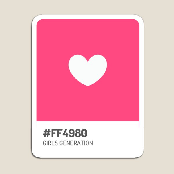 "Girls Generation Official Color Pantone" Magnet for Sale by mdoering16 ...