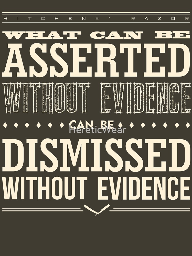 "Hitchens' Razor" T-shirt for Sale by HereticWear | Redbubble ...