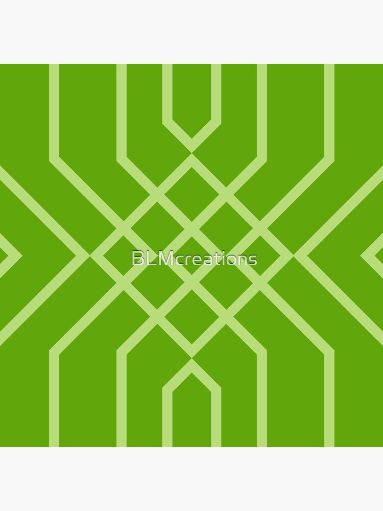 "Geometric green line pattern" Sticker for Sale by BLMcreations | Redbubble