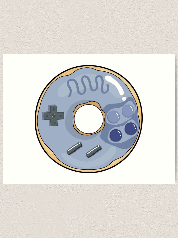 "Video Game Controller Donut V2" Art Print for Sale by maurobs | Redbubble