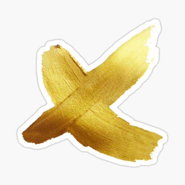 "X" Sticker by WokeWords | Redbubble