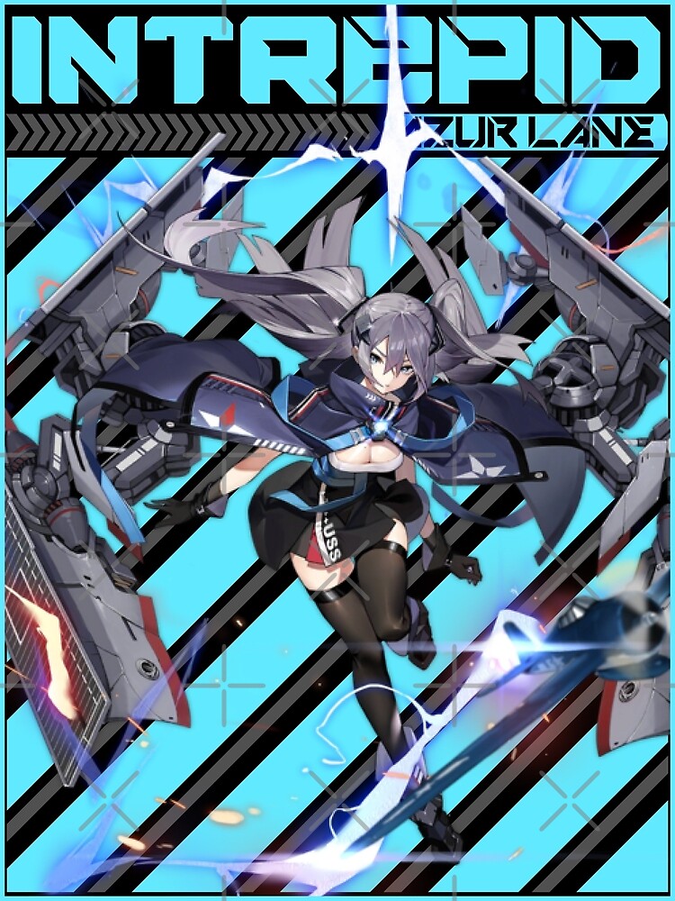 "AZUR LANE INTREPID" Poster for Sale by VotreVPX | Redbubble