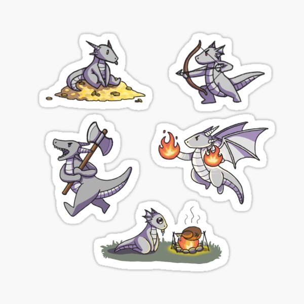 "Mini White Kobolds" Sticker by Parasol-Mouse | Redbubble