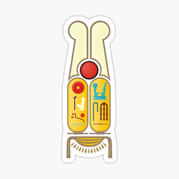 "Ramesses the Great's Cartouches" Sticker for Sale by HoremWeb | Redbubble