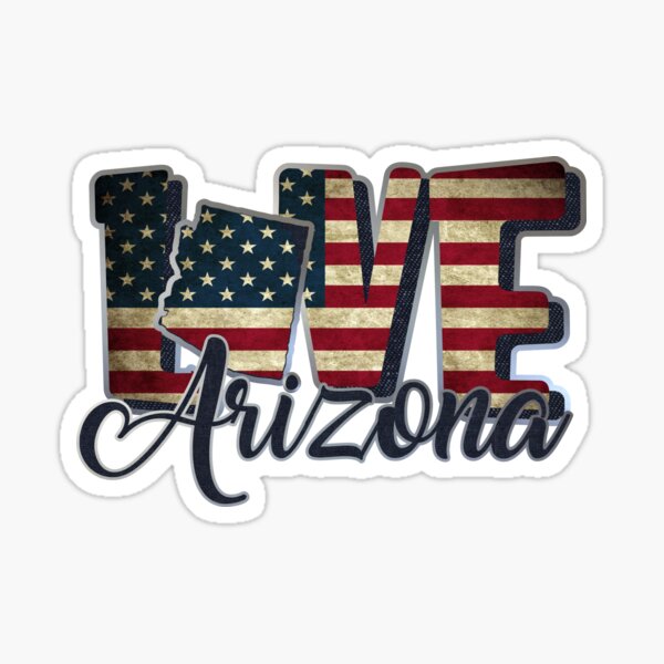 "Love Arizona" Sticker for Sale by Alaskandreamer | Redbubble