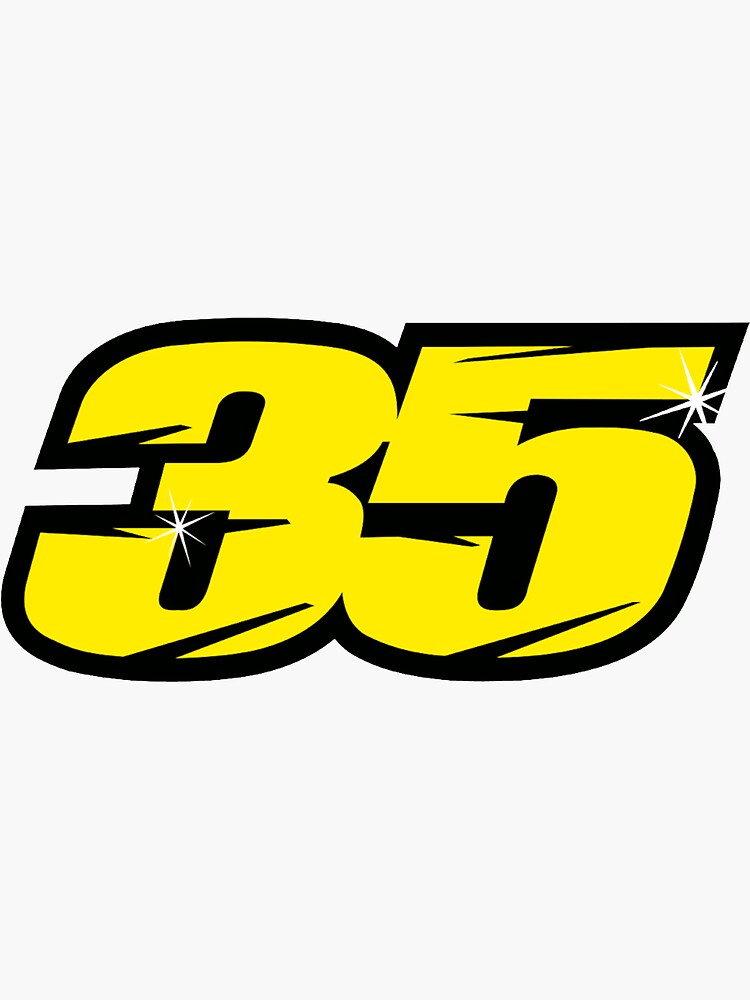 "motogp 35" Sticker for Sale by tawurkulino | Redbubble