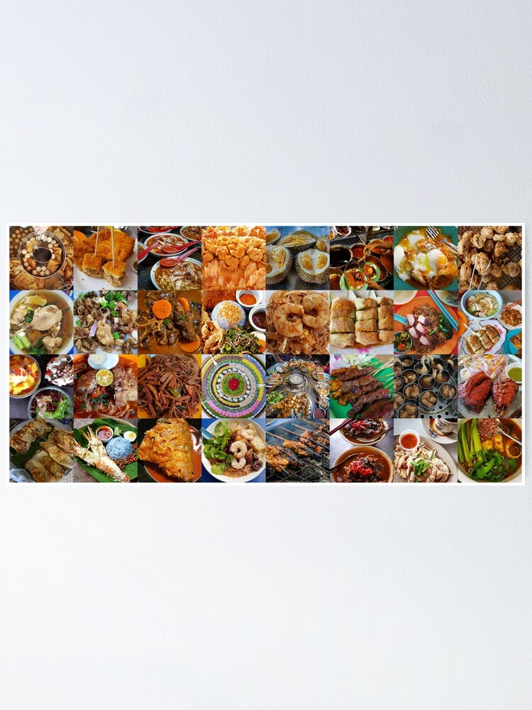 "Penang Street Food" Poster by Teamelaton | Redbubble