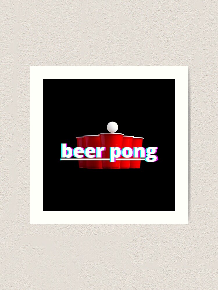 "Beer Pong Drinking Game College Drunk Humor Alcohol Party Ping Pong ...