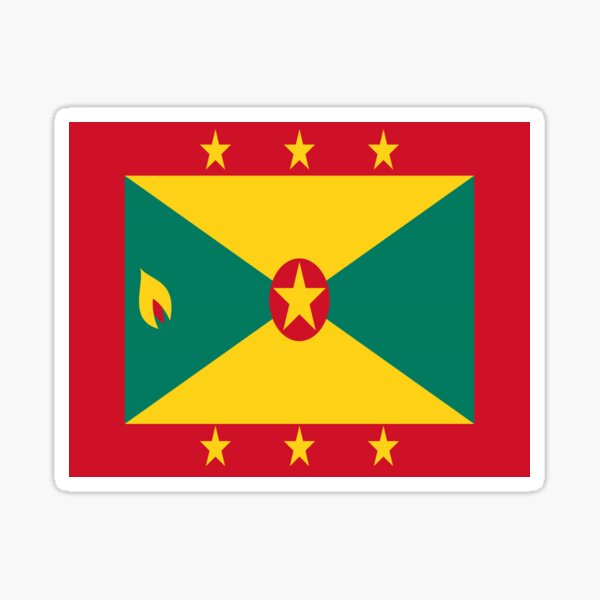 "Grenada Flag" Sticker by MrCsStores | Redbubble