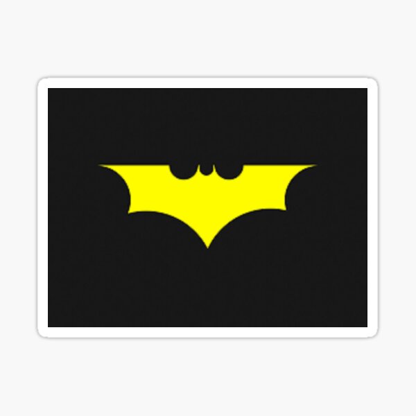 "bat logo" Sticker for Sale by charger7 | Redbubble