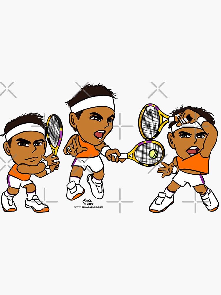 "Rafa Nadal" Sticker for Sale by Colacatlee | Redbubble