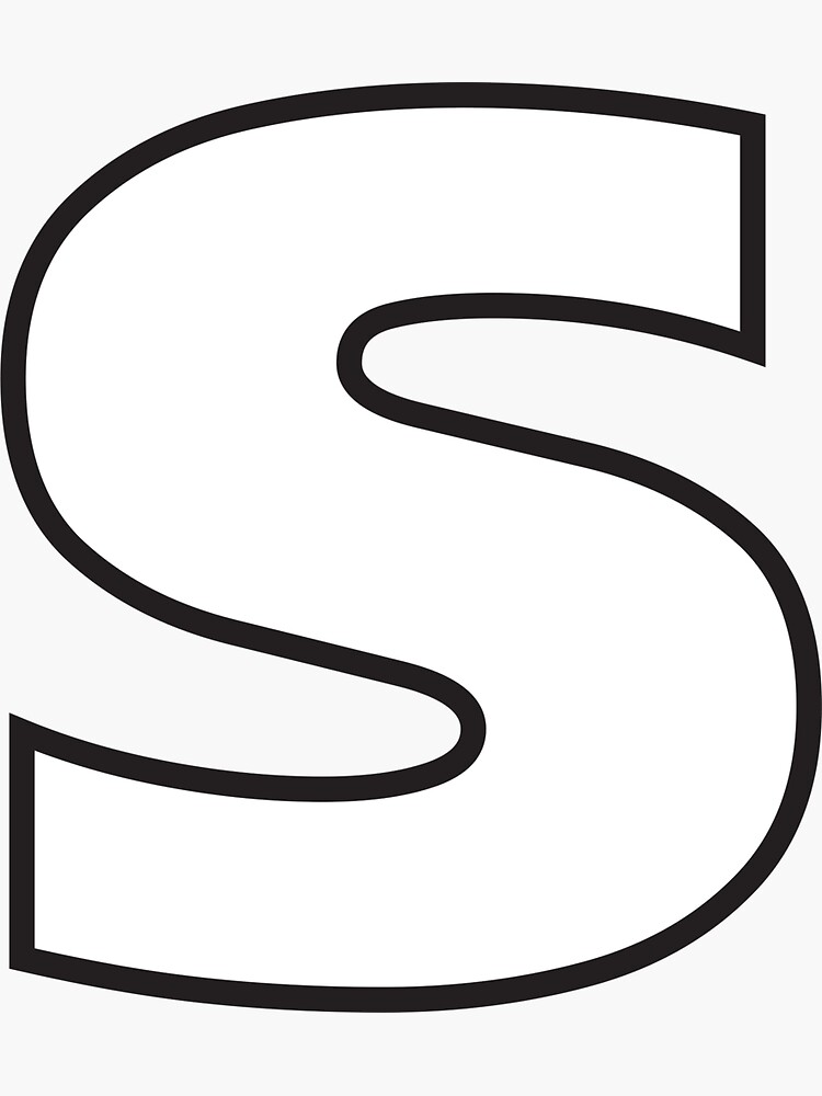 "Letter S" Sticker for Sale by MrSimpler | Redbubble