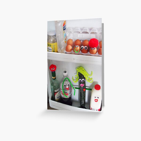 "Fridge Friends" Greeting Card for Sale by alexafrances | Redbubble