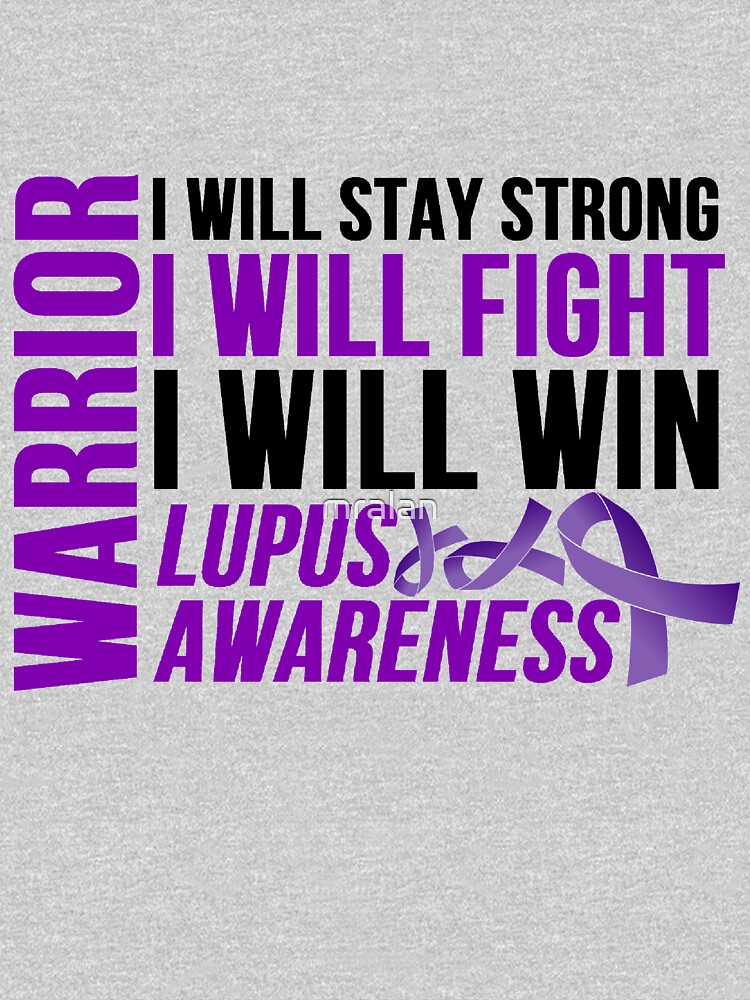 "Lupus Warrior Stay Strong Fight Win" T-shirt for Sale by mralan ...