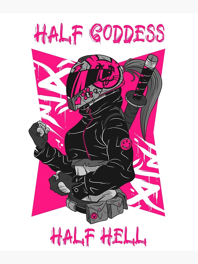 "Half Goddess Half Hell" Poster for Sale by Prototypicalart | Redbubble
