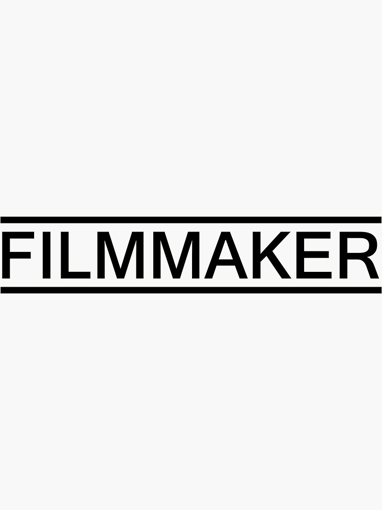 "Filmmaker" Sticker for Sale by Dardman | Redbubble