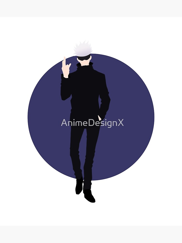 "Gojo Satoru - Jujutsu Kaisen - colourful anime art print - blue ...
