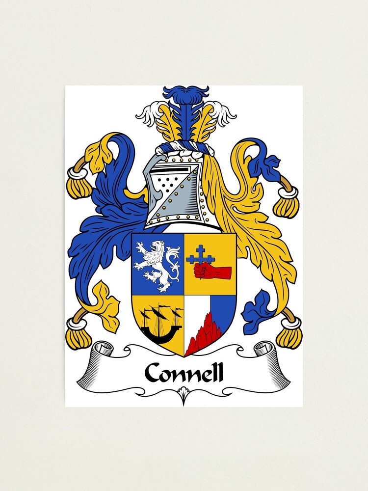 "Connell Coat of Arms / Connell Family Crest" Photographic Print by ...