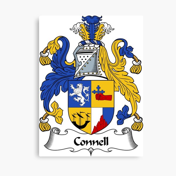 "Connell Coat of Arms / Connell Family Crest" Canvas Print for Sale by ...