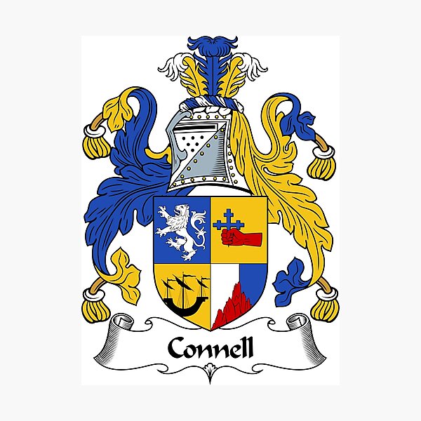 "Connell Coat of Arms / Connell Family Crest" Photographic Print by ...