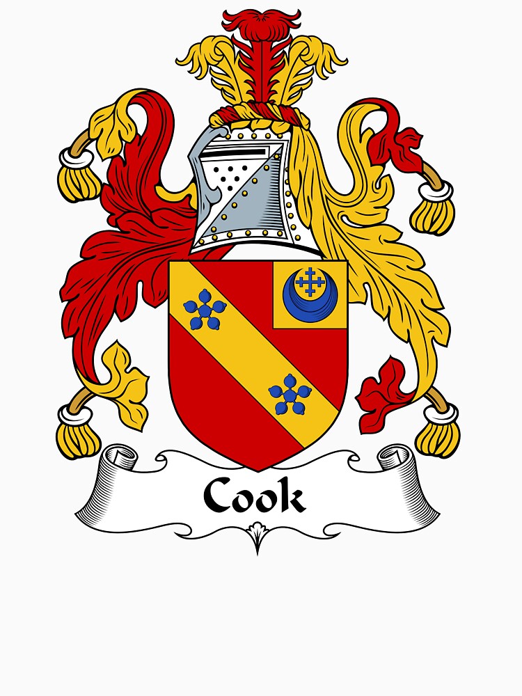 "Cook Coat of Arms / Cook Family Crest" T-shirt by ScotlandForever ...