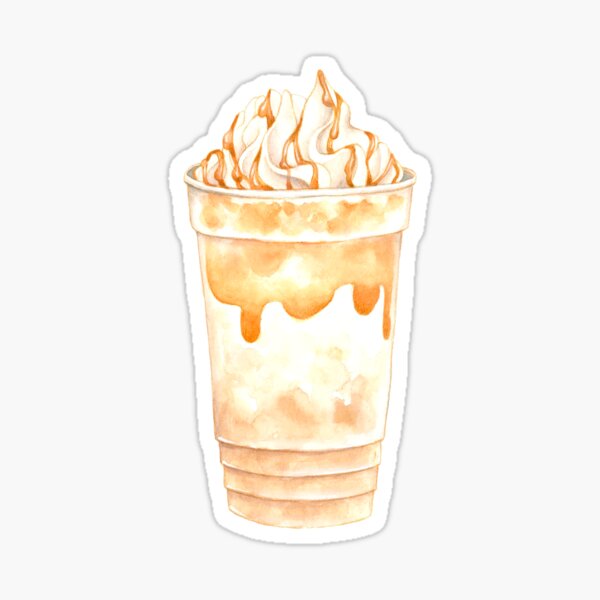 "ICED COFFEE whipped cream" Sticker for Sale by MagicBoutique | Redbubble