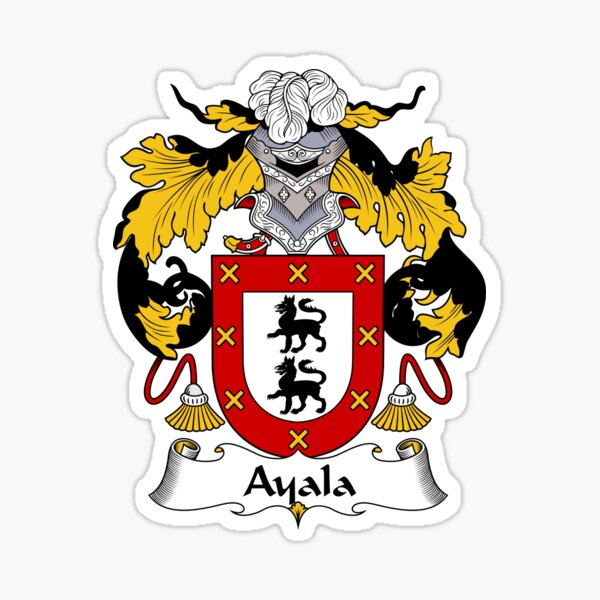 "Ayala Coat of Arms/Family Crest" Sticker for Sale by carpediem6655 ...