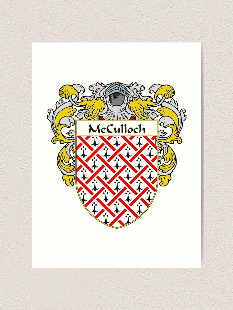 "McCulloch Coat of Arms/Family Crest" Art Print by IrishArms | Redbubble