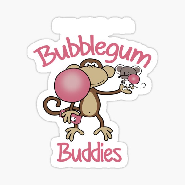 "Original Bobby Jack Bubblegum Buddies Monkey" Sticker for Sale by ...