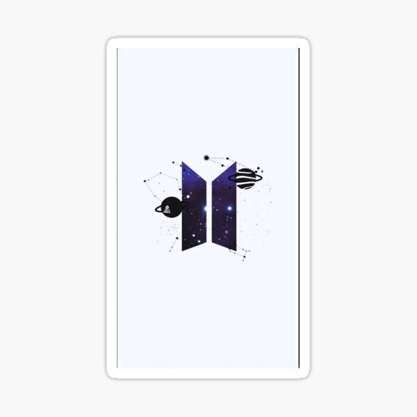 "BTS LOGO" Sticker for Sale by Animesloveshop | Redbubble