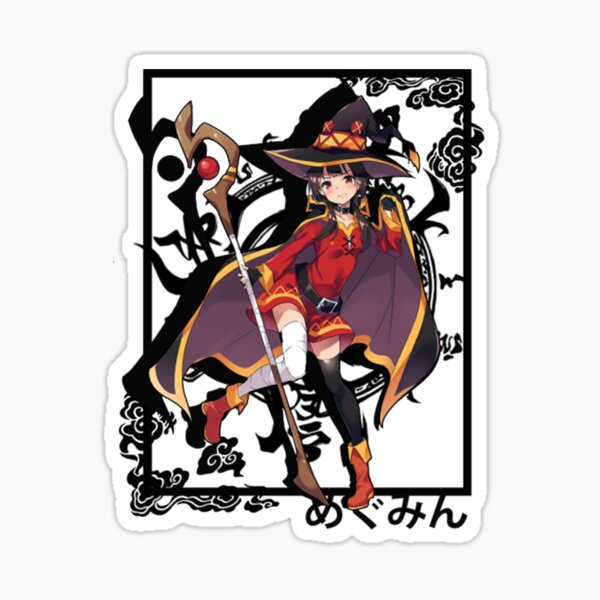 "Konosuba Megumin" Sticker for Sale by Cezarcamara | Redbubble