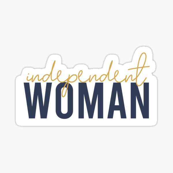 "Miss Moody - Independent Woman" Sticker for Sale by miss-moody | Redbubble
