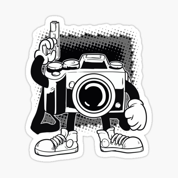 "Funny Photography Comic Anime Camera" Sticker by Luxara1 | Redbubble