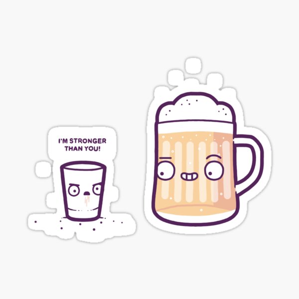 "Shots fired!" Sticker by Randyotter | Redbubble