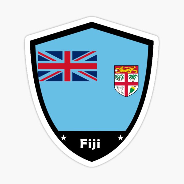 "Fiji Flag Badge" Sticker for Sale by Gina-Driada | Redbubble