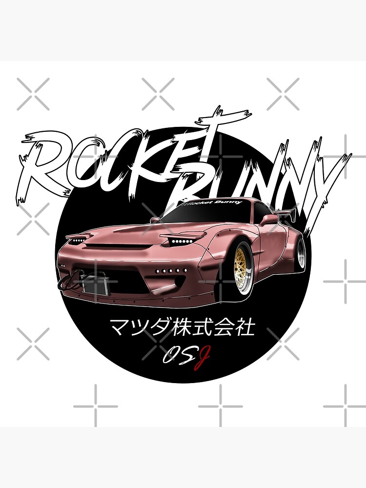 "JDM RX7 FD Pink" Poster by oldschooljdm | Redbubble