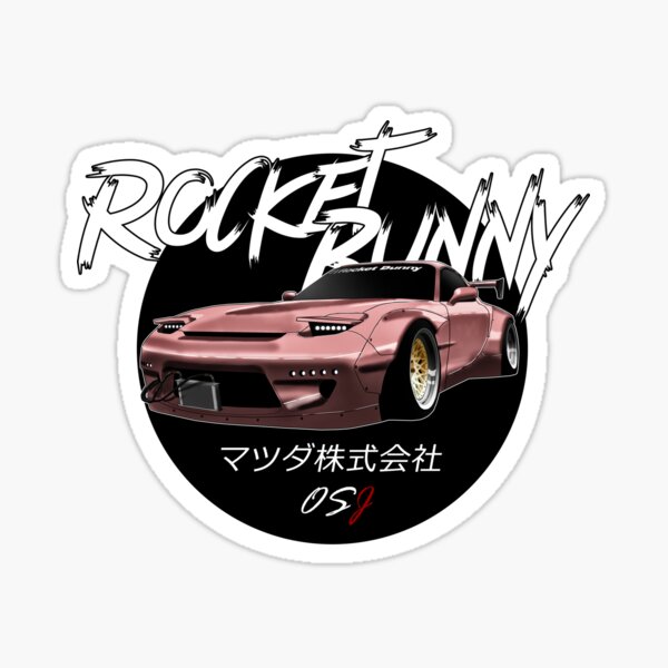 "JDM RX7 FD Pink" Sticker for Sale by oldschooljdm | Redbubble