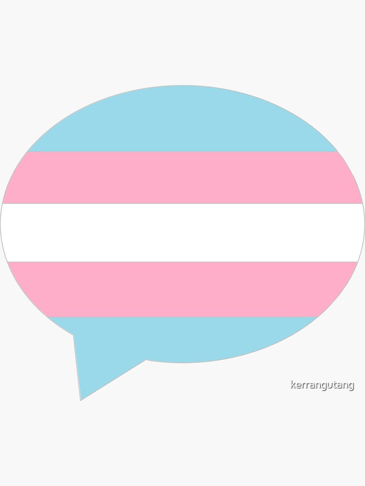 "'Subtle Trans Pride'" Sticker for Sale by kerrangutang | Redbubble
